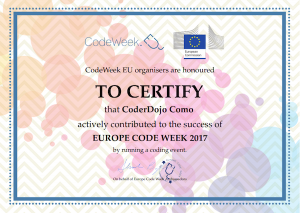 Il CoderDojo della EU CodeWeek - CoderDojo Como