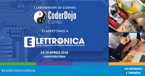 #CoderdojoInFiera ErbaElettronica - 14-15 aprile 2018 - CoderDojo Como